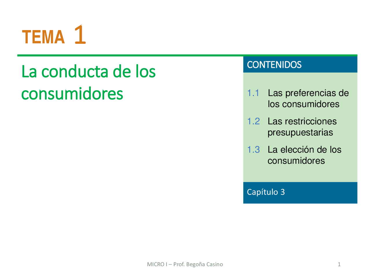 Apuntes Microeconomía I Docsity