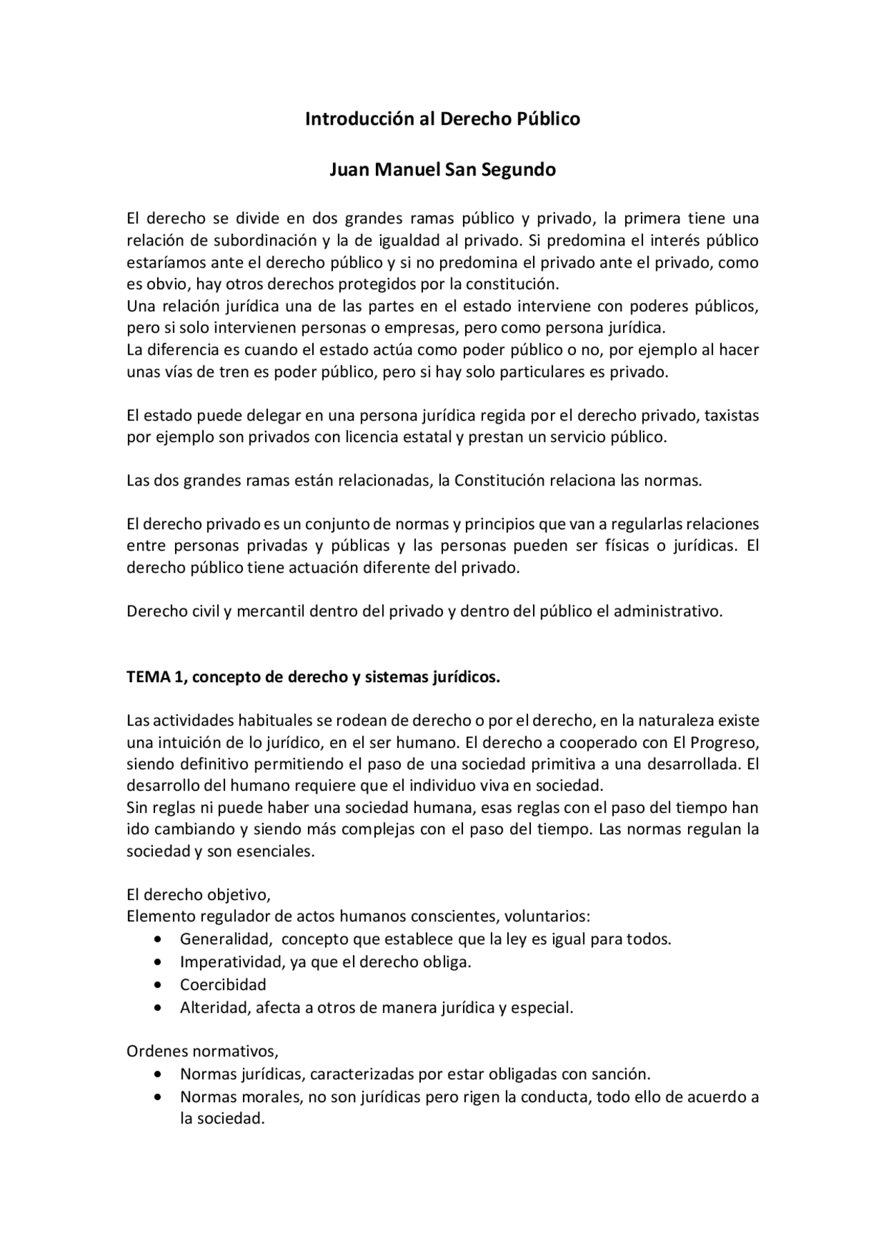 Introducción Al Derecho Público Docsity