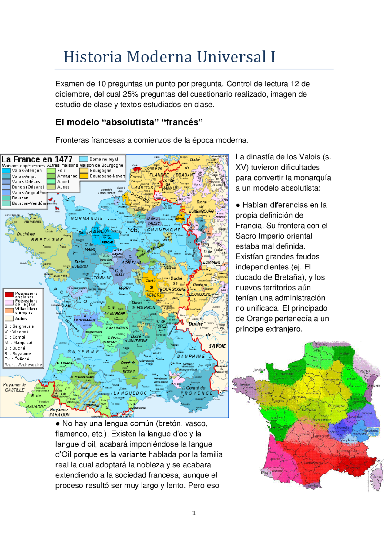 Moderna Universal I Tema 1 - Docsity
