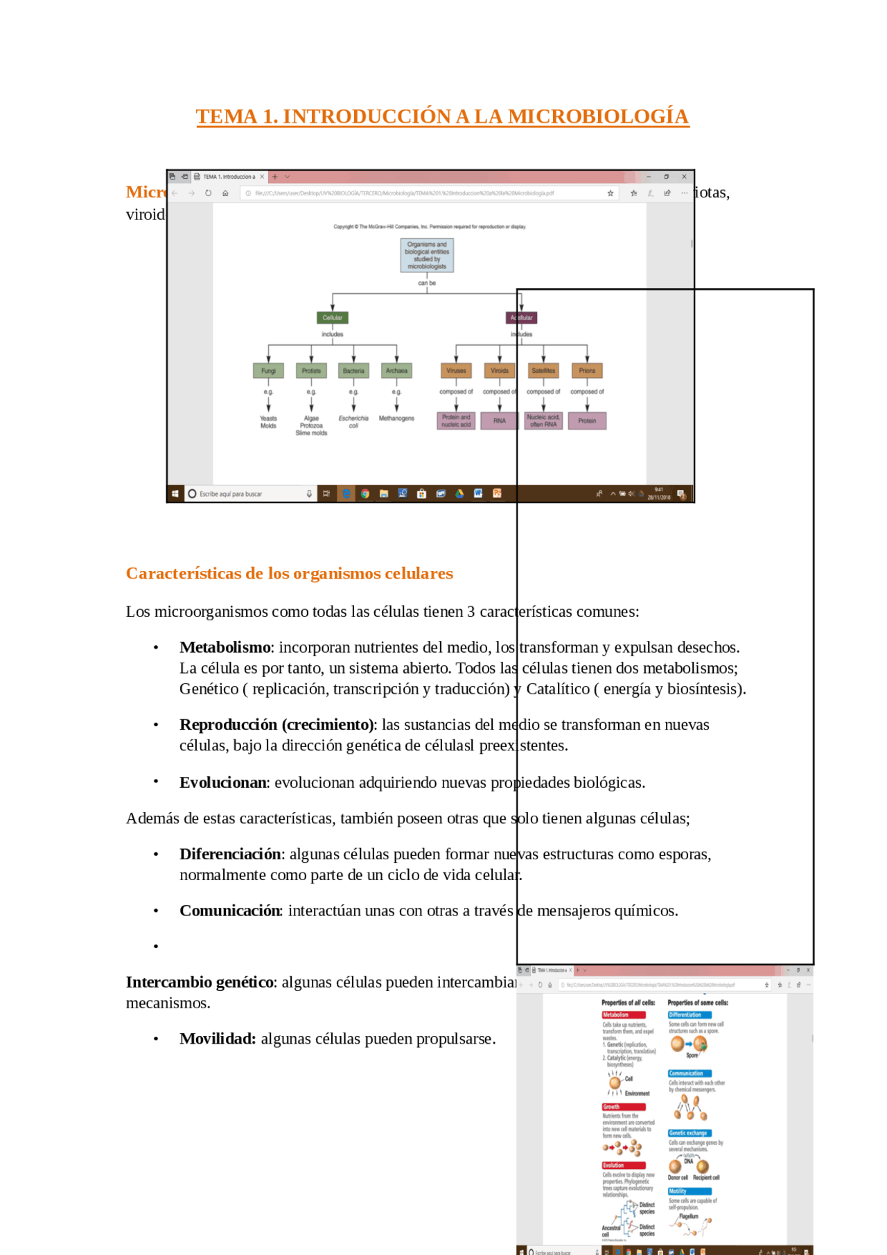 Tema 1 Microbiologia Apuntes De Microbiología Docsity