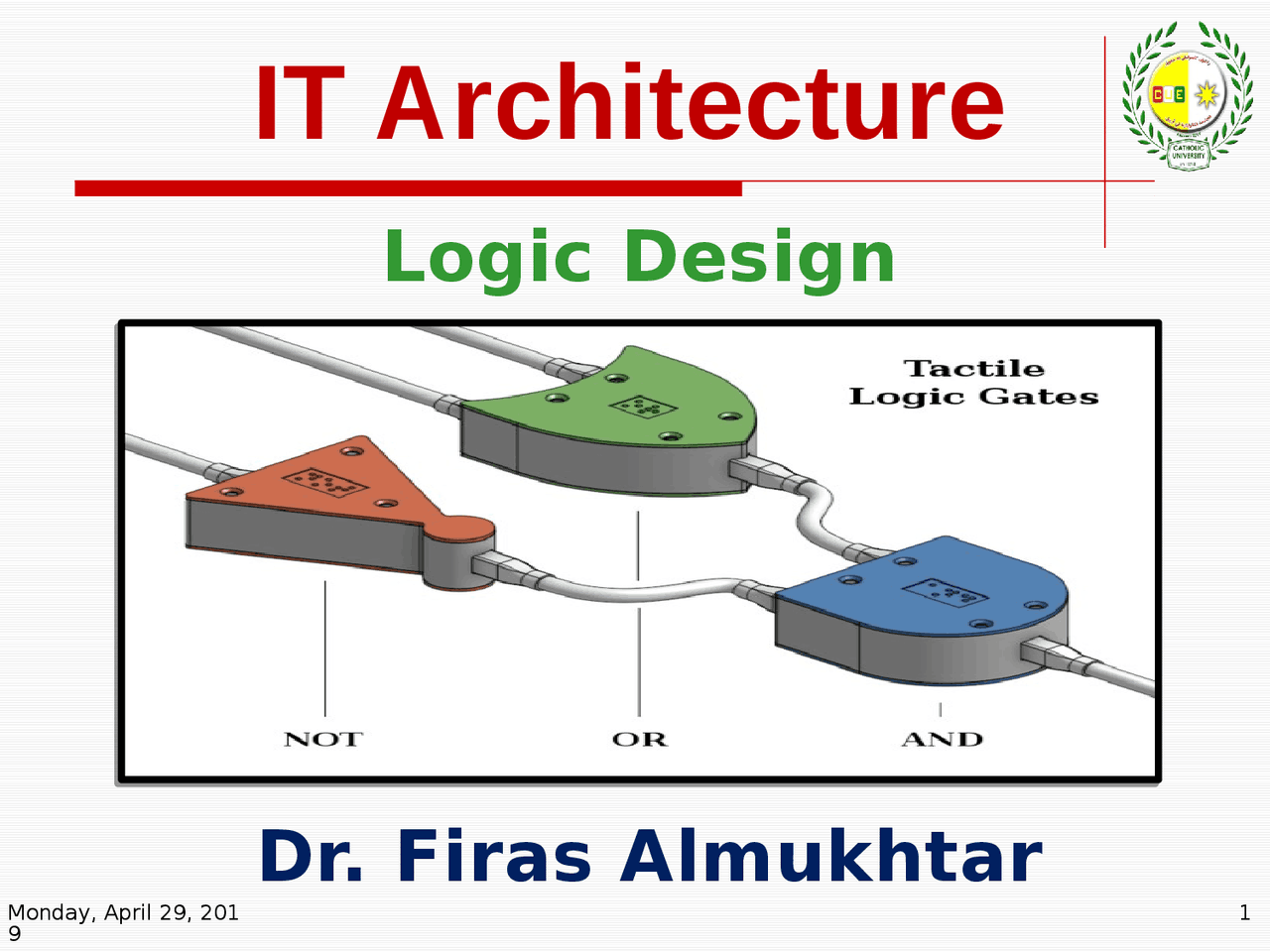 Introduction To The Logic Gates Slides Digital Electronics Docsity