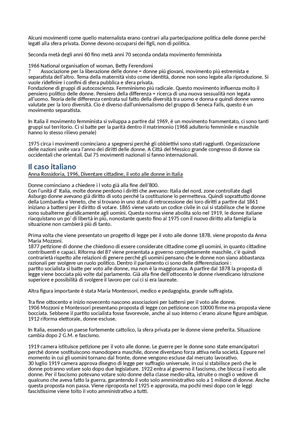 Lezione 2 Storia Delle Donne E Di Genere Docsity