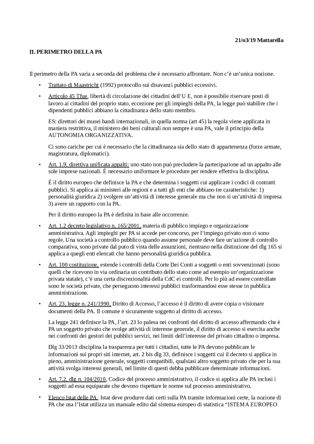 Appunti Diritto Amministrativo Docsity