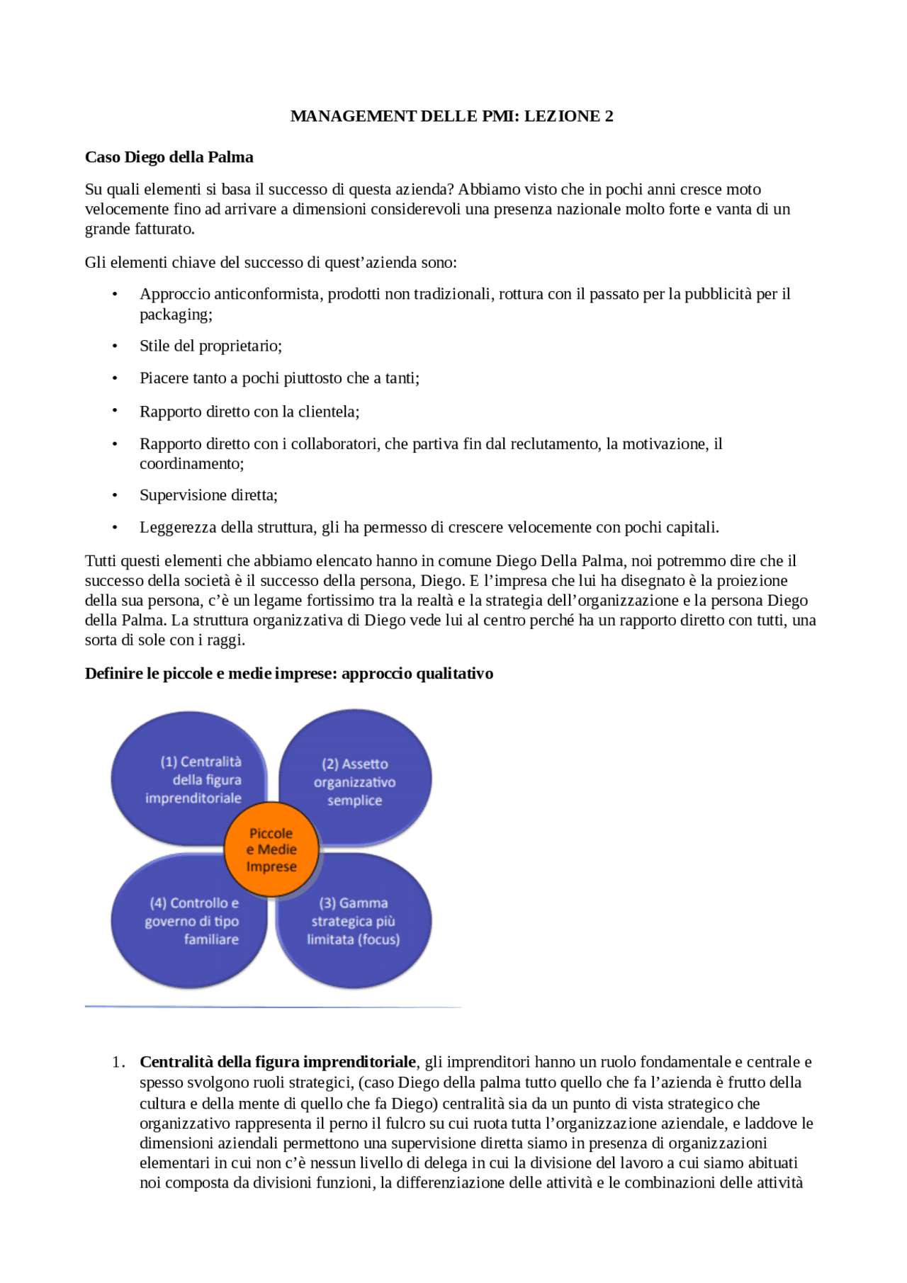 Management Delle Piccole Medie Imprese Docsity