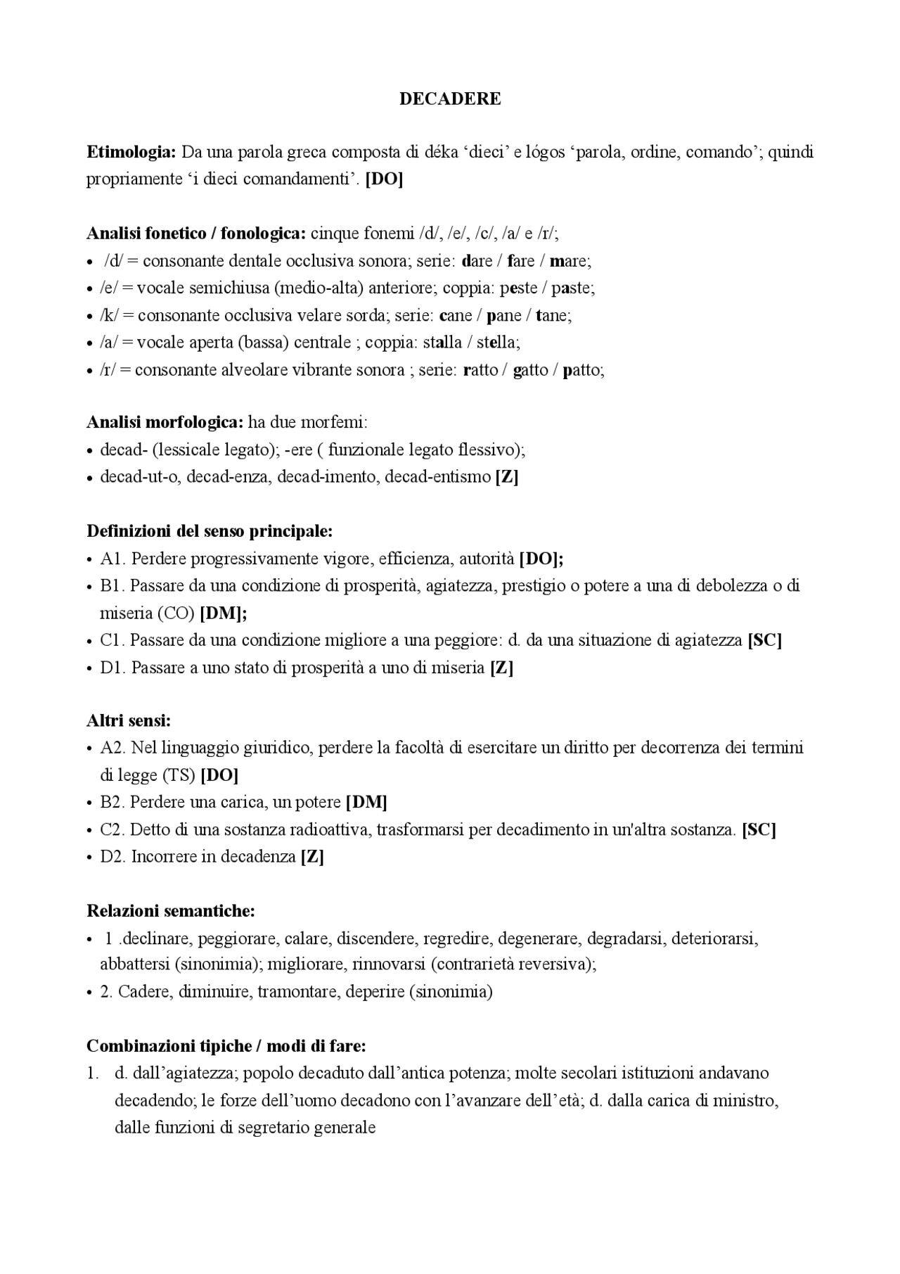 Analisi Parola Semiotica Docsity