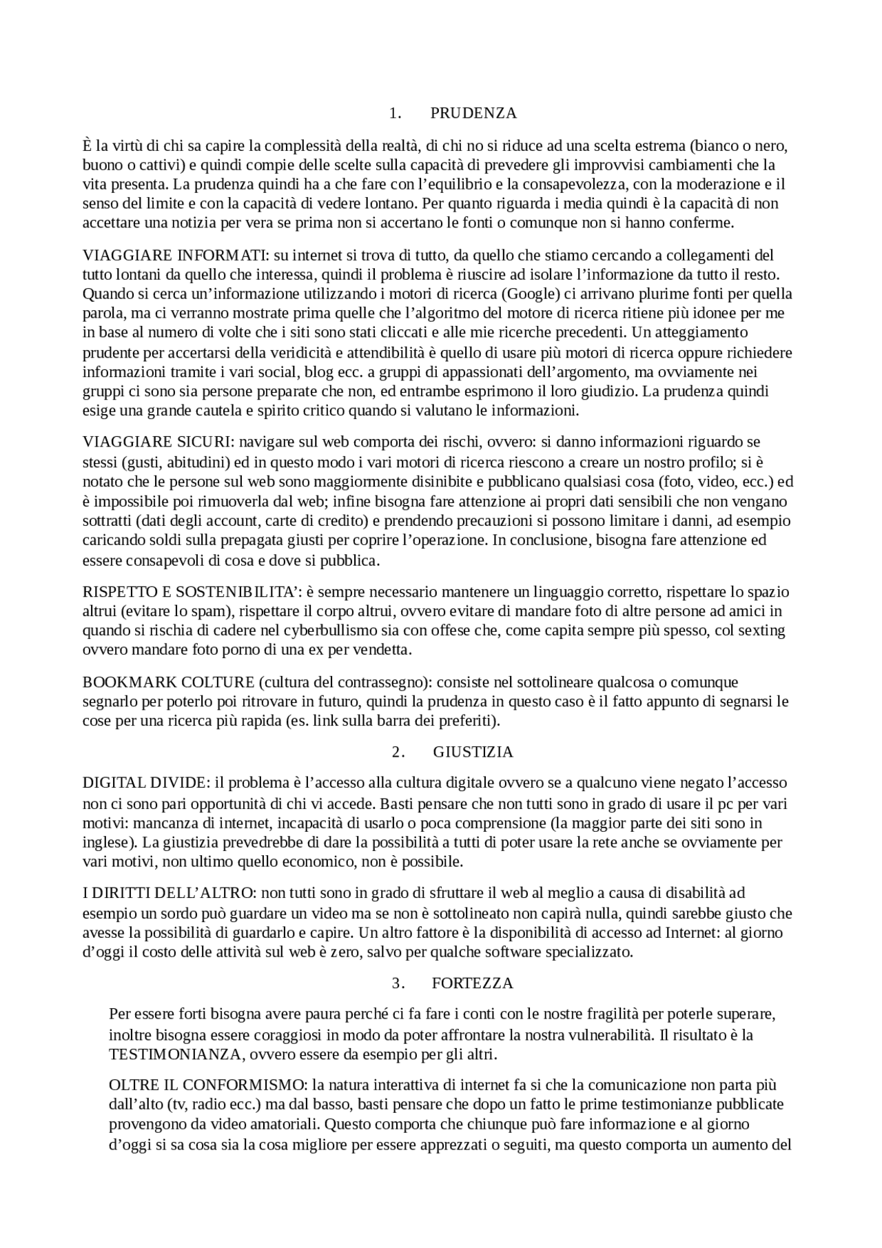 Le Virtù Del Digitale Docsity