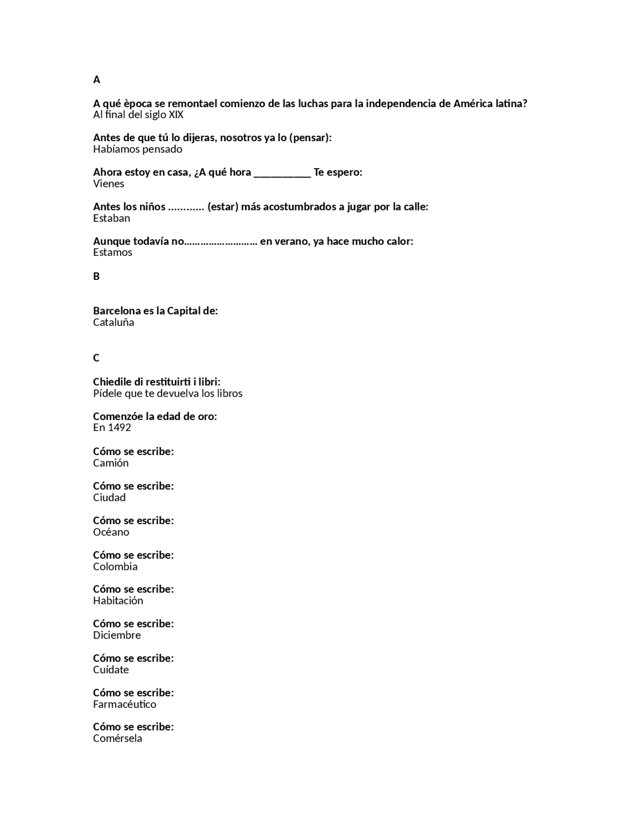 Scienze Motorie Spagnolo Docsity