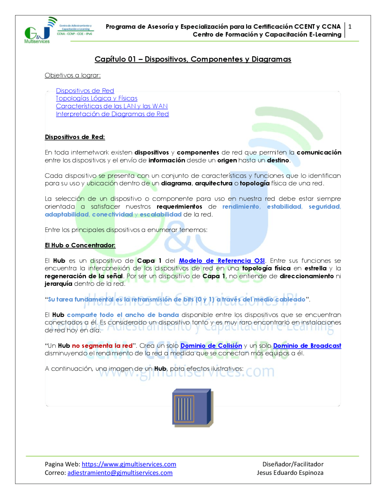 Ccna 2005 Modulo 01 Docsity