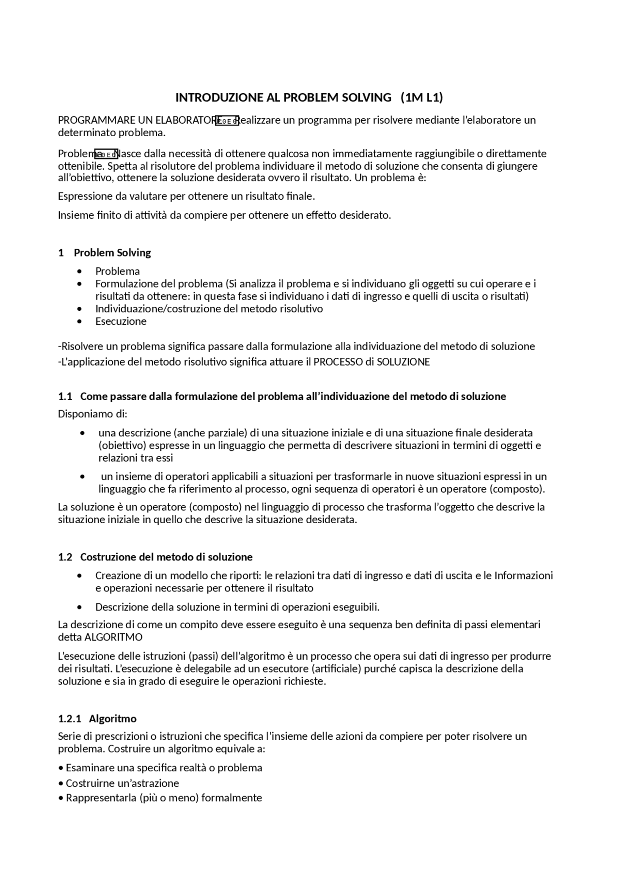 Appunti Programmazione Strutturata Docsity