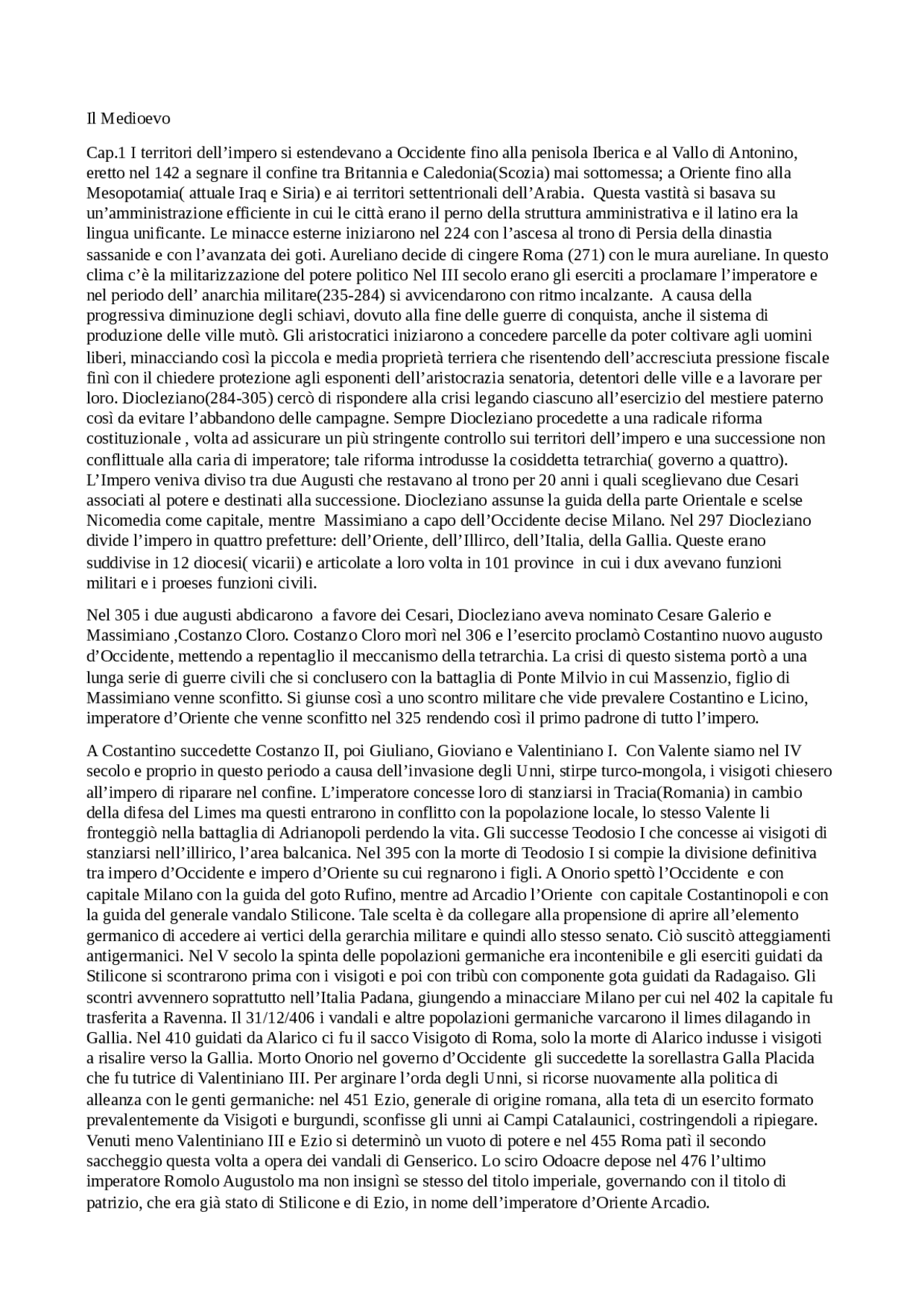 Il Medioevo Profilo Di Un Millennio Alfio Cortonesi Docsity