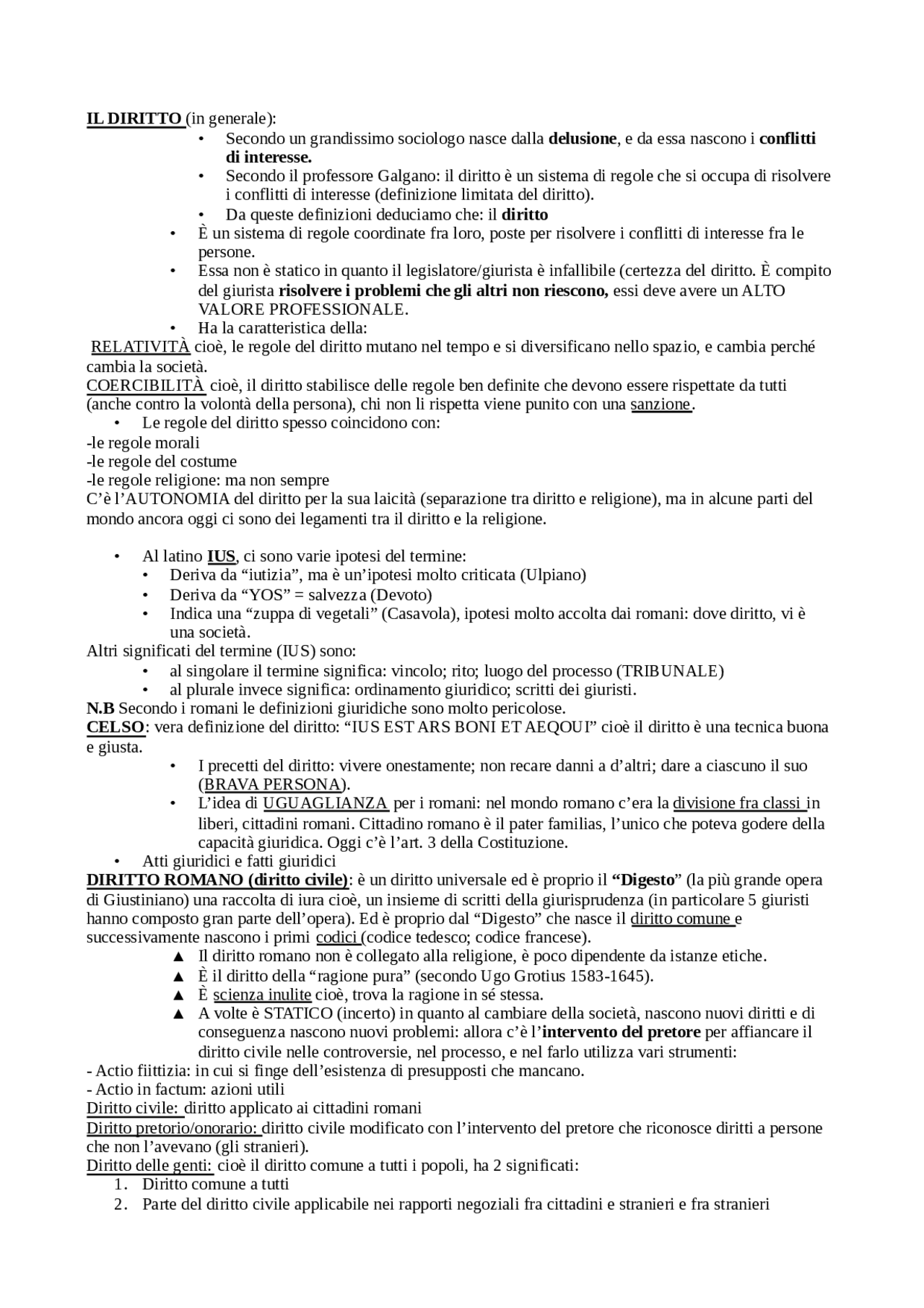 Diritto Romano Filippo Briguglio Docsity