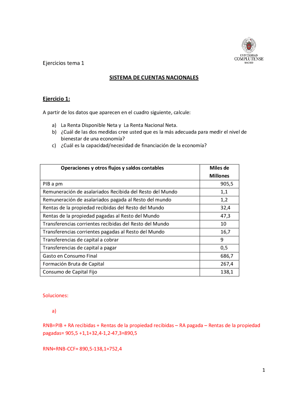 Ejercicios Balanza De Pagos Docsity