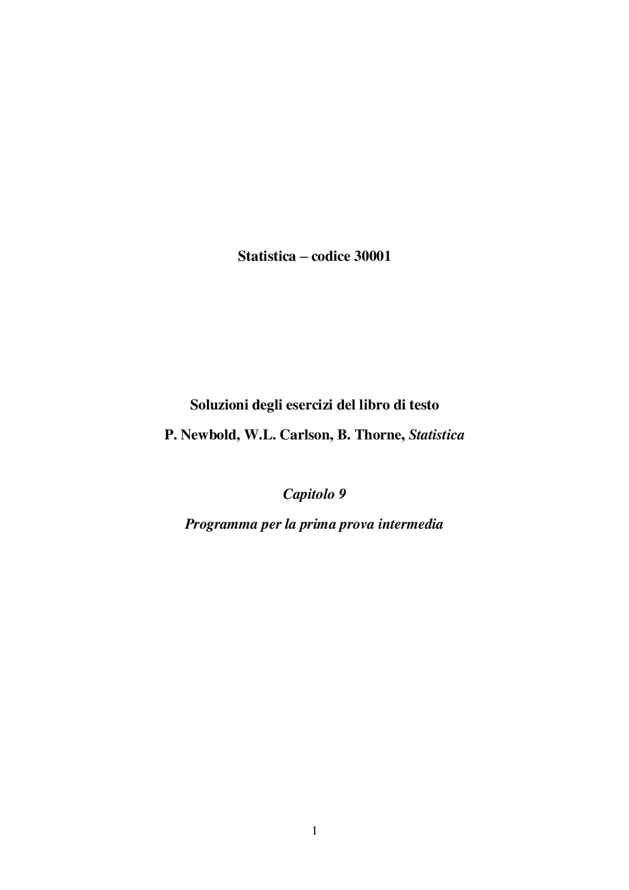 Esercitazione Statistica Docsity