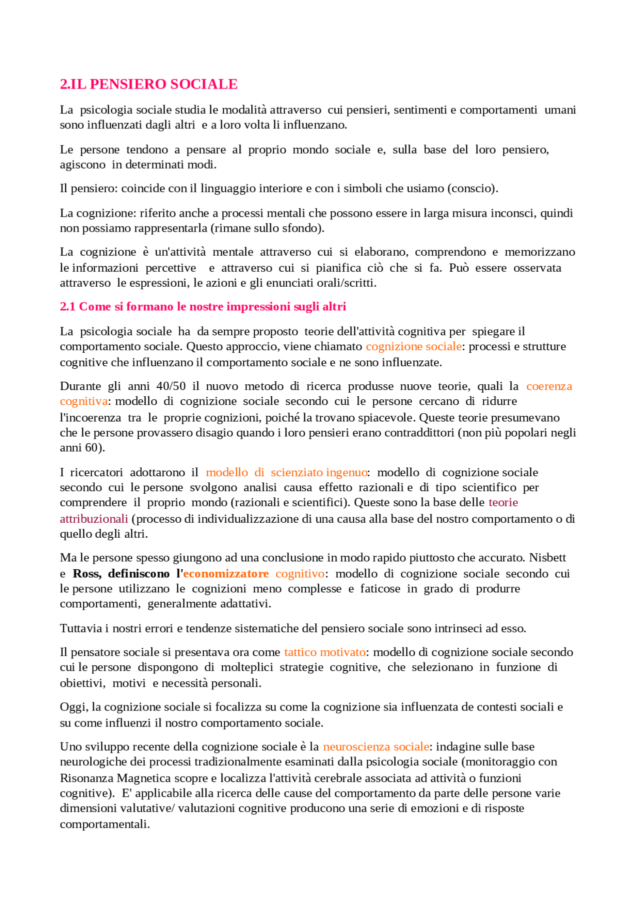 Manuale Di Psicologia Sociale Docsity