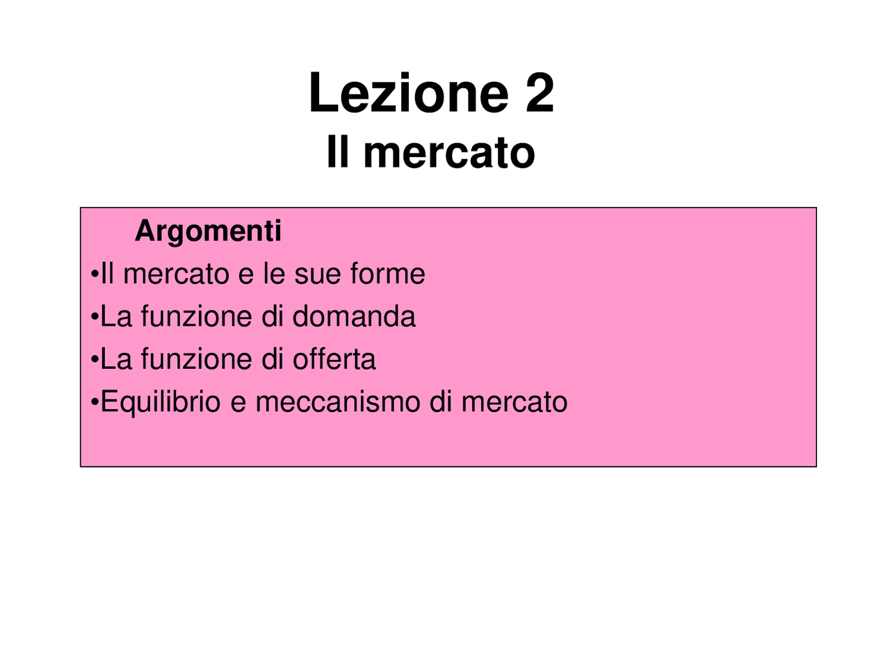Schemi E Appunti Di Microeonomia Docsity