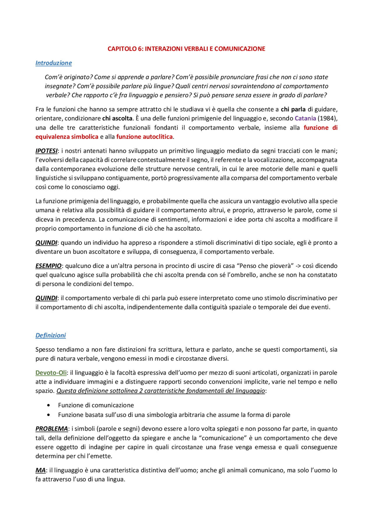 Riassunto Interazioni Umane Cap 6 Docsity