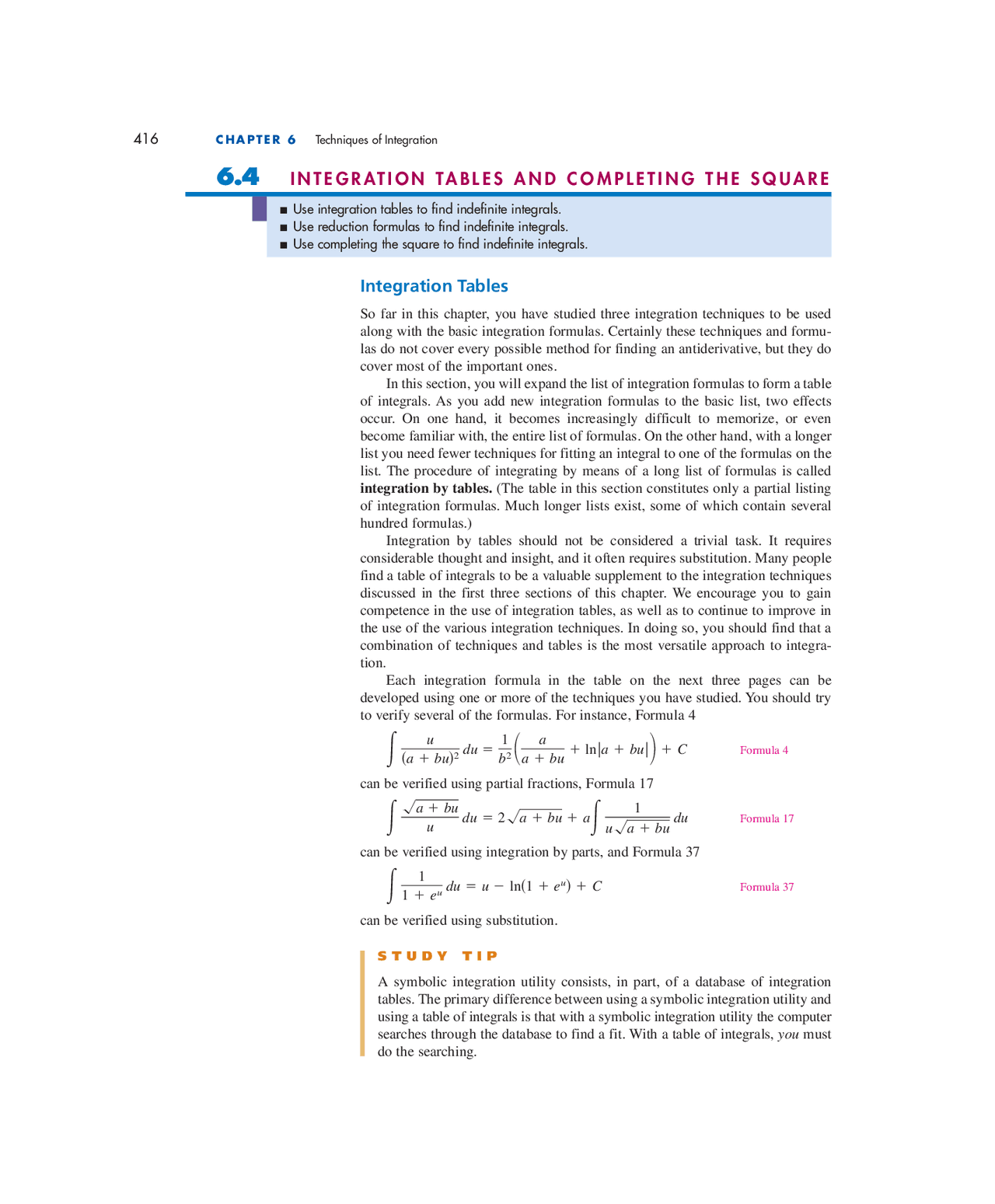 Integral table for quantum | Lecture notes Mathematical Physics | Docsity
