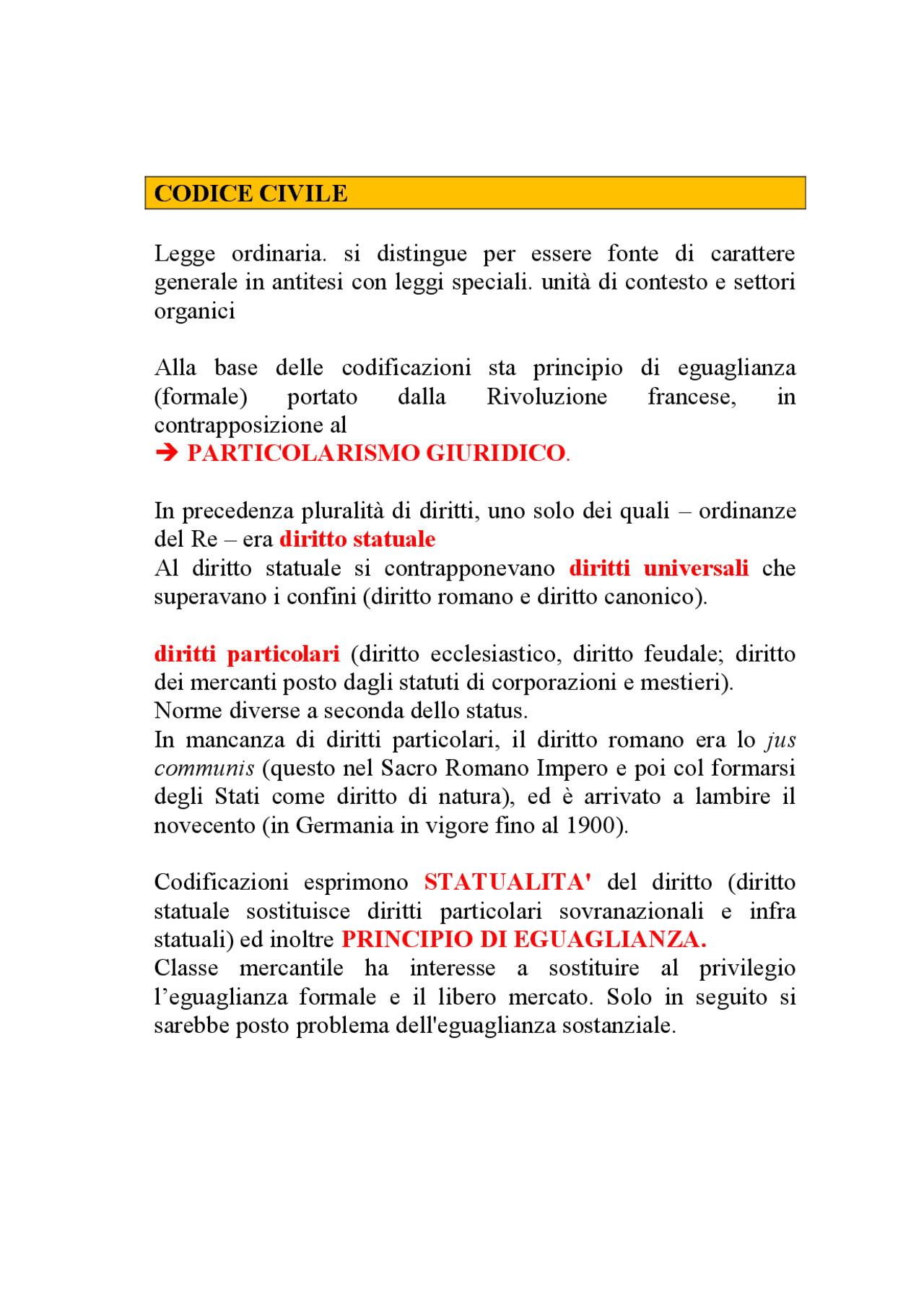 Introduzione Fonti Del Diritto Privato Docsity