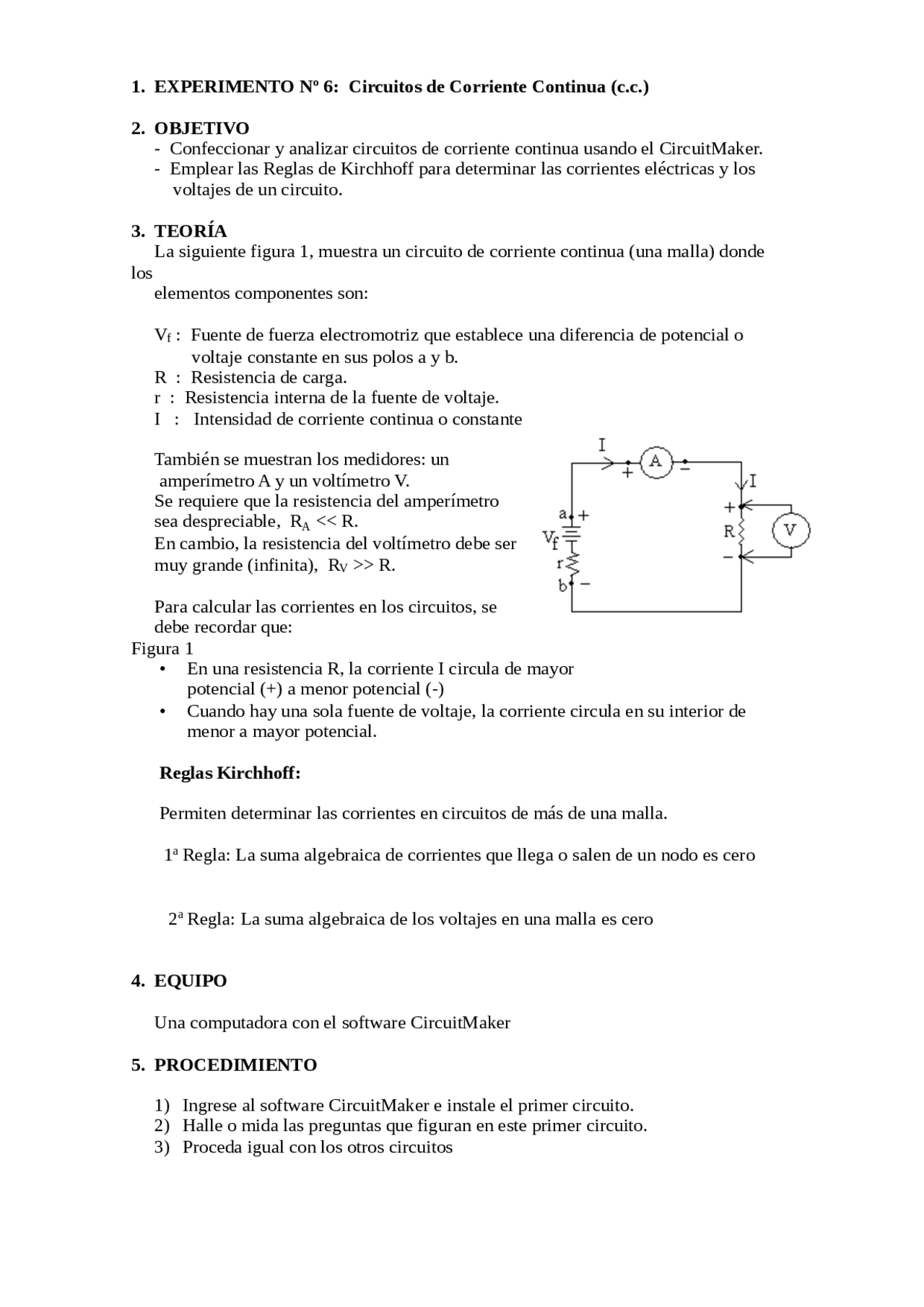 Informe De Corriente Continua Docsity