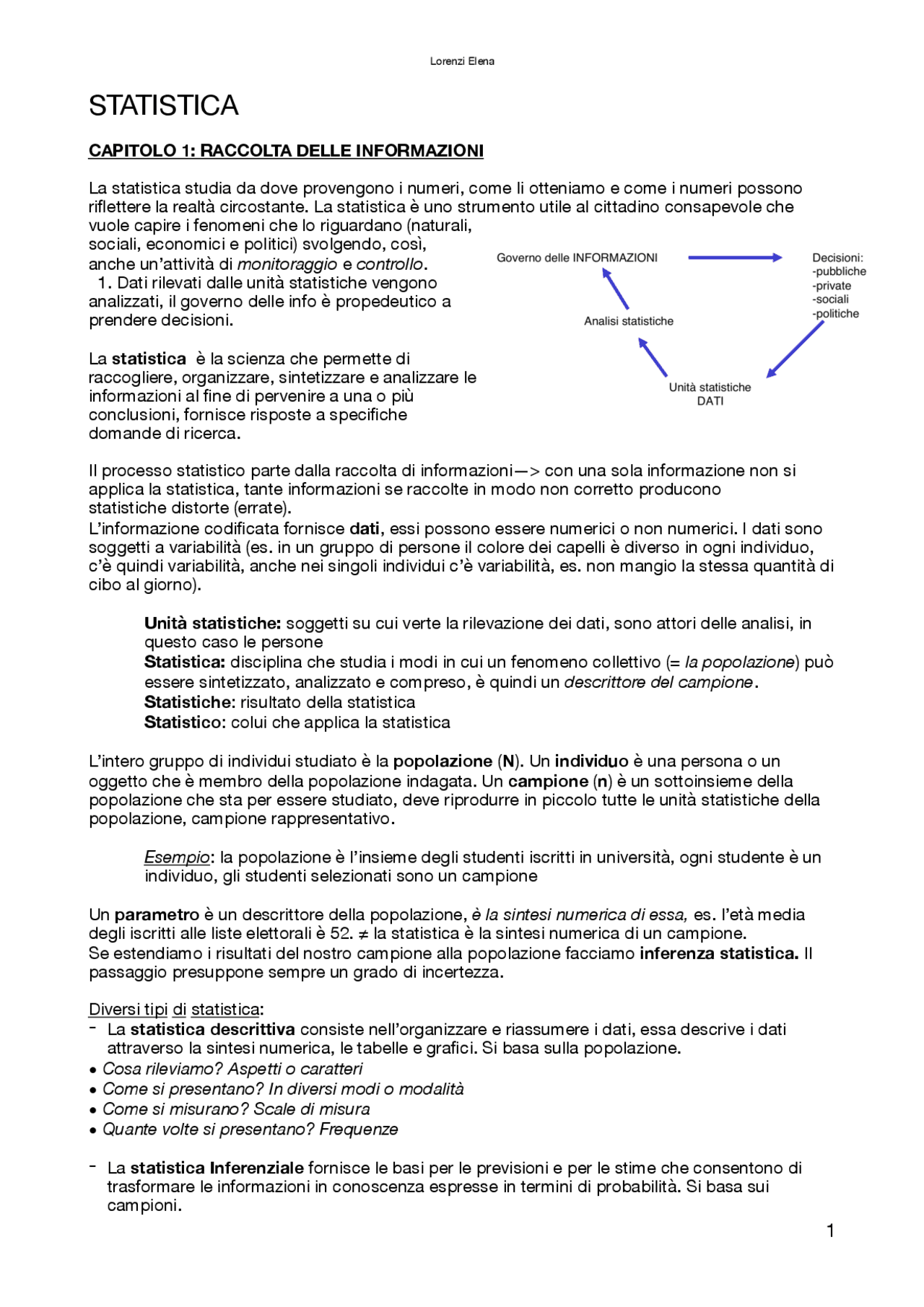 Riassunto Libro Fondamenti Di Statistica Sullivan Iulm 2019 Docsity