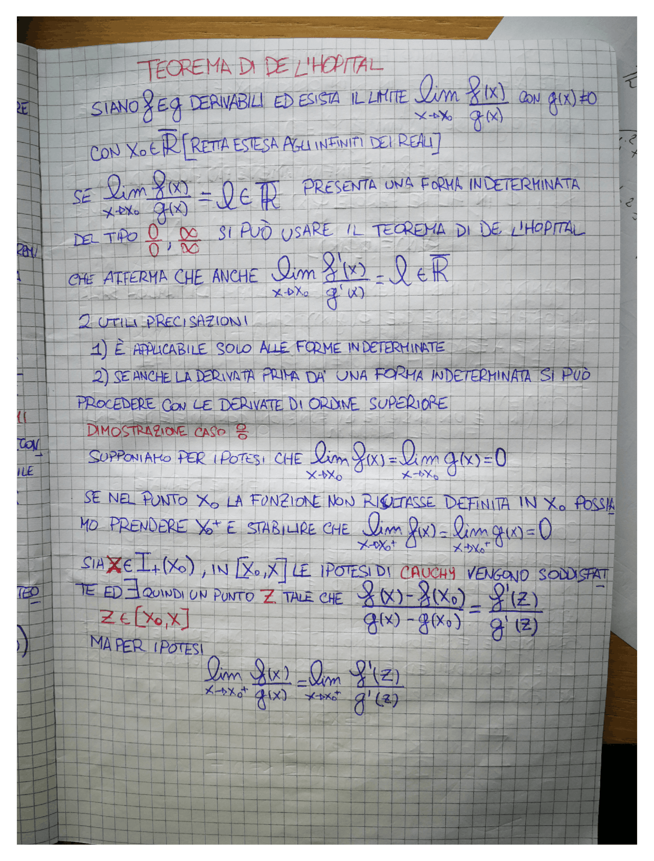 Analisi 1 Appunti Derivate Docsity