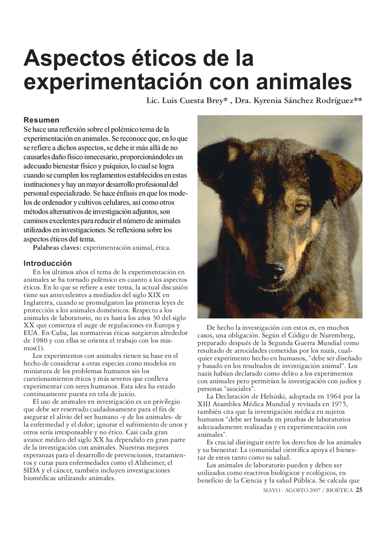 Aspectos éticos experimentacion con animales | Guías, Proyectos ...