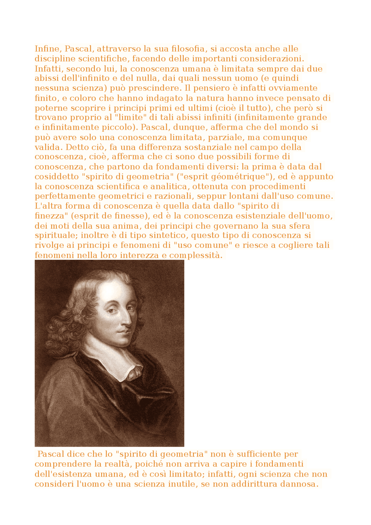 Blaise Pascal Spirito Finezza E Geometria Docsity