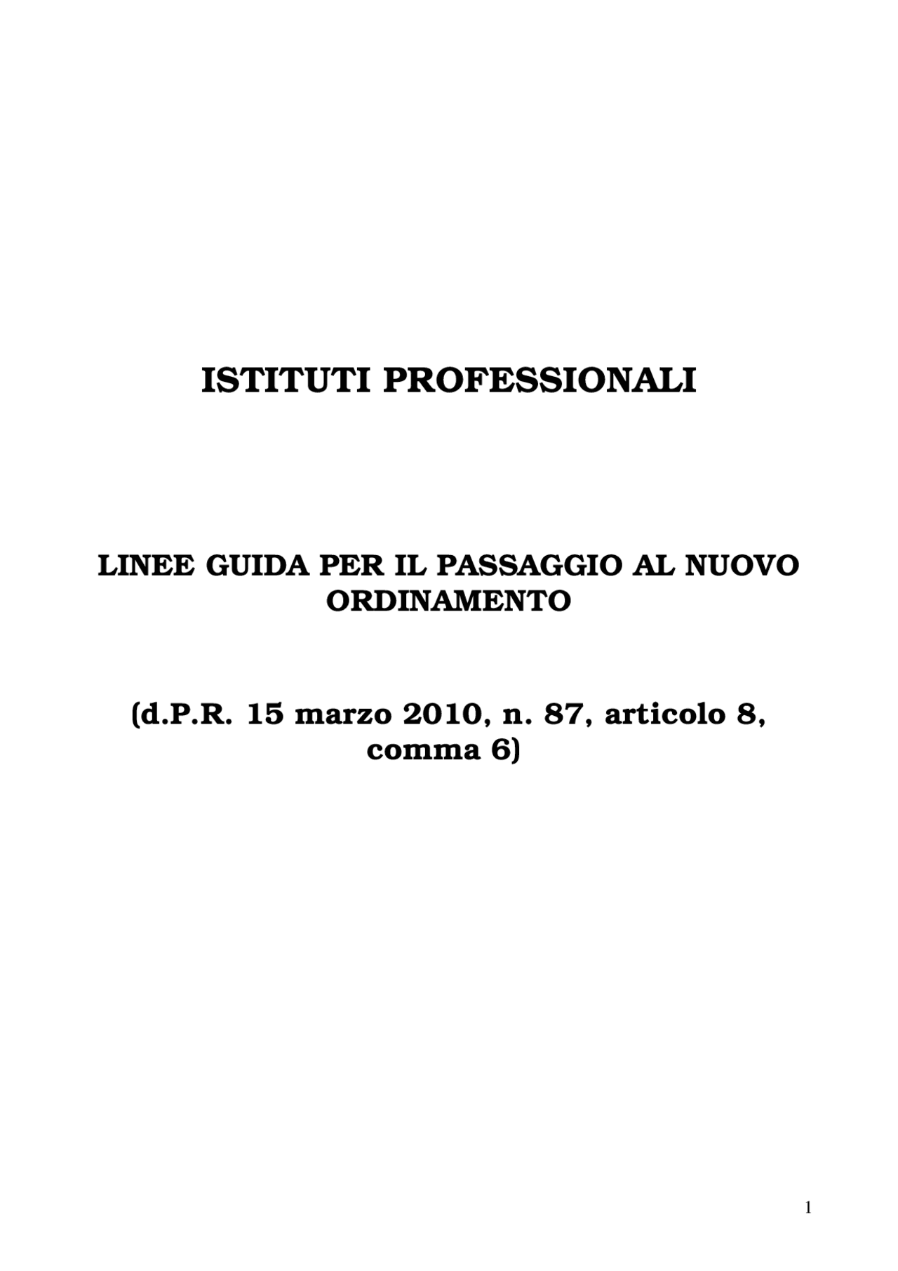 Linee Guida Professionali Biennio Docsity