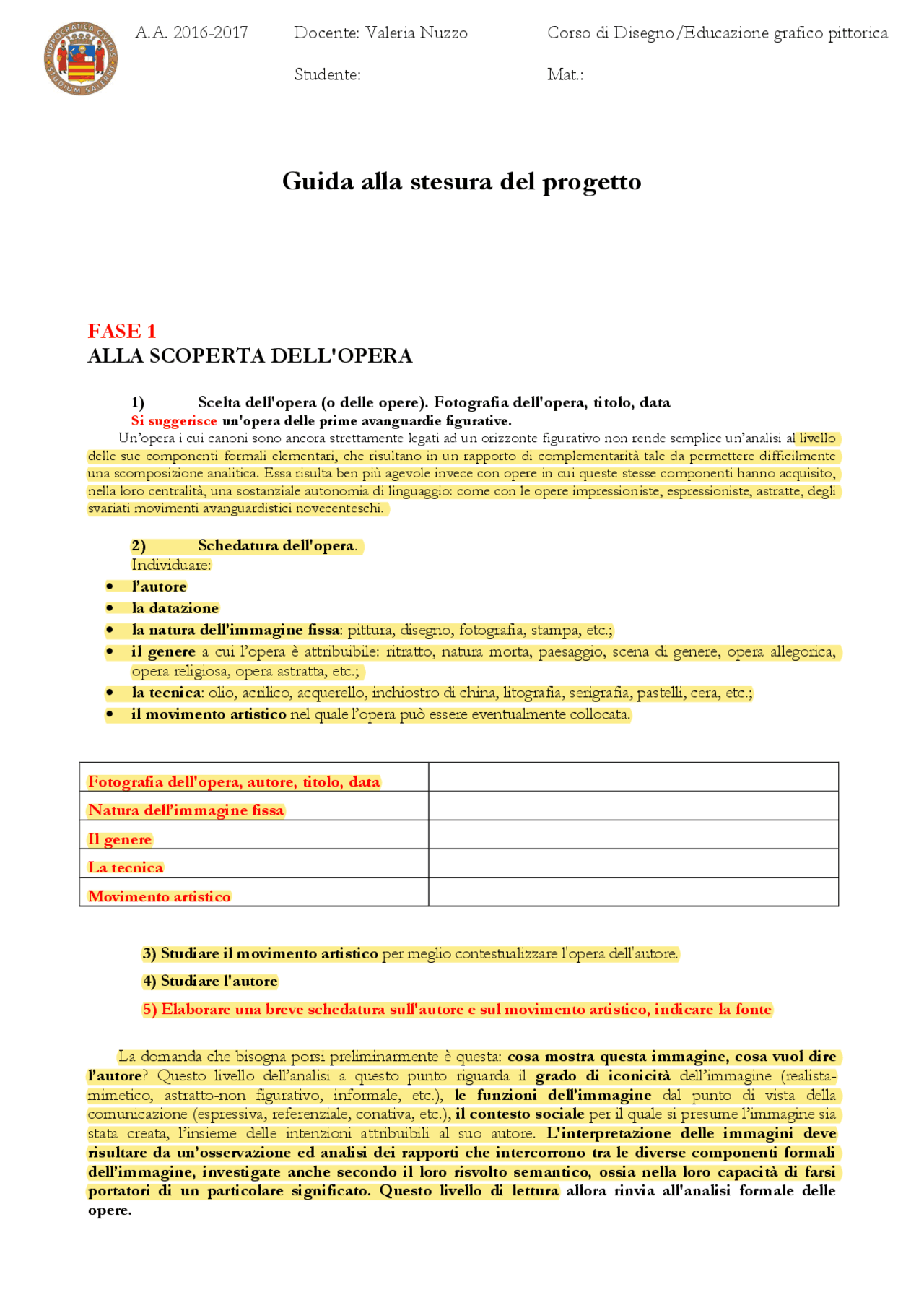 Scheda UDA educative - Docsity