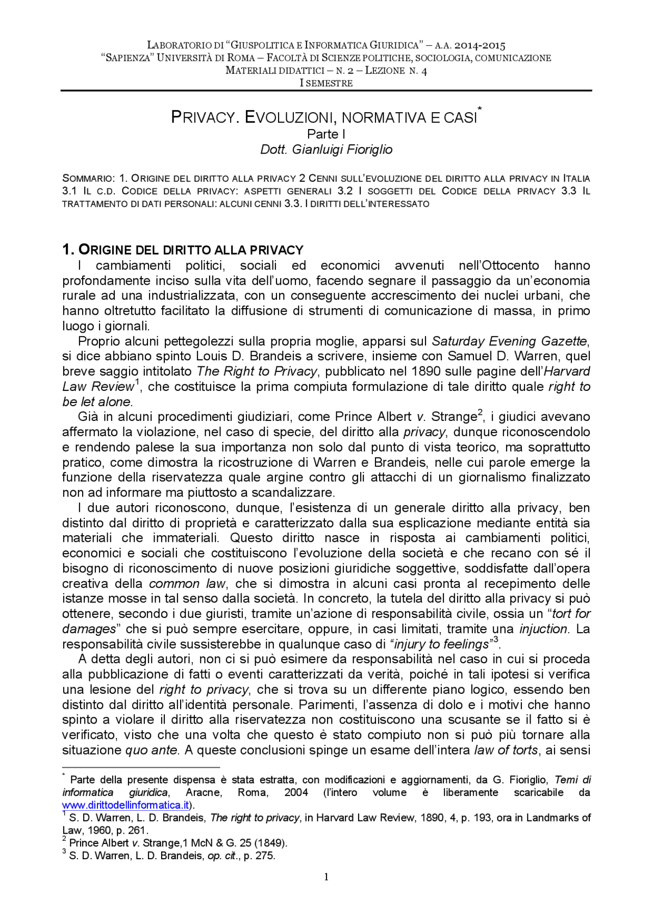 Riassunto Con Introduzione Evoluzioni Normativa E Casi Docsity