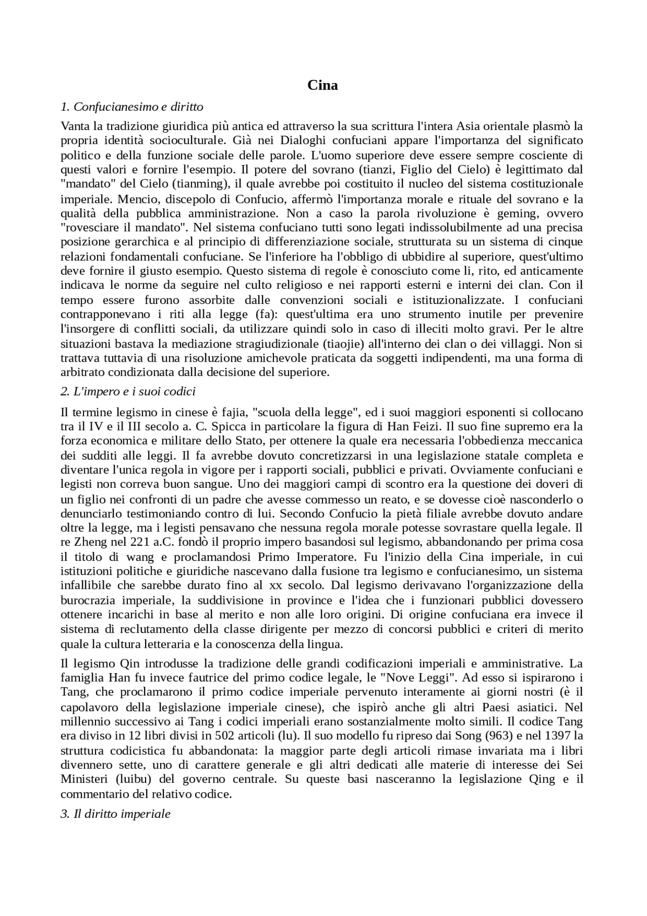 Riassunto Cina E Giappone Cavalieri Docsity