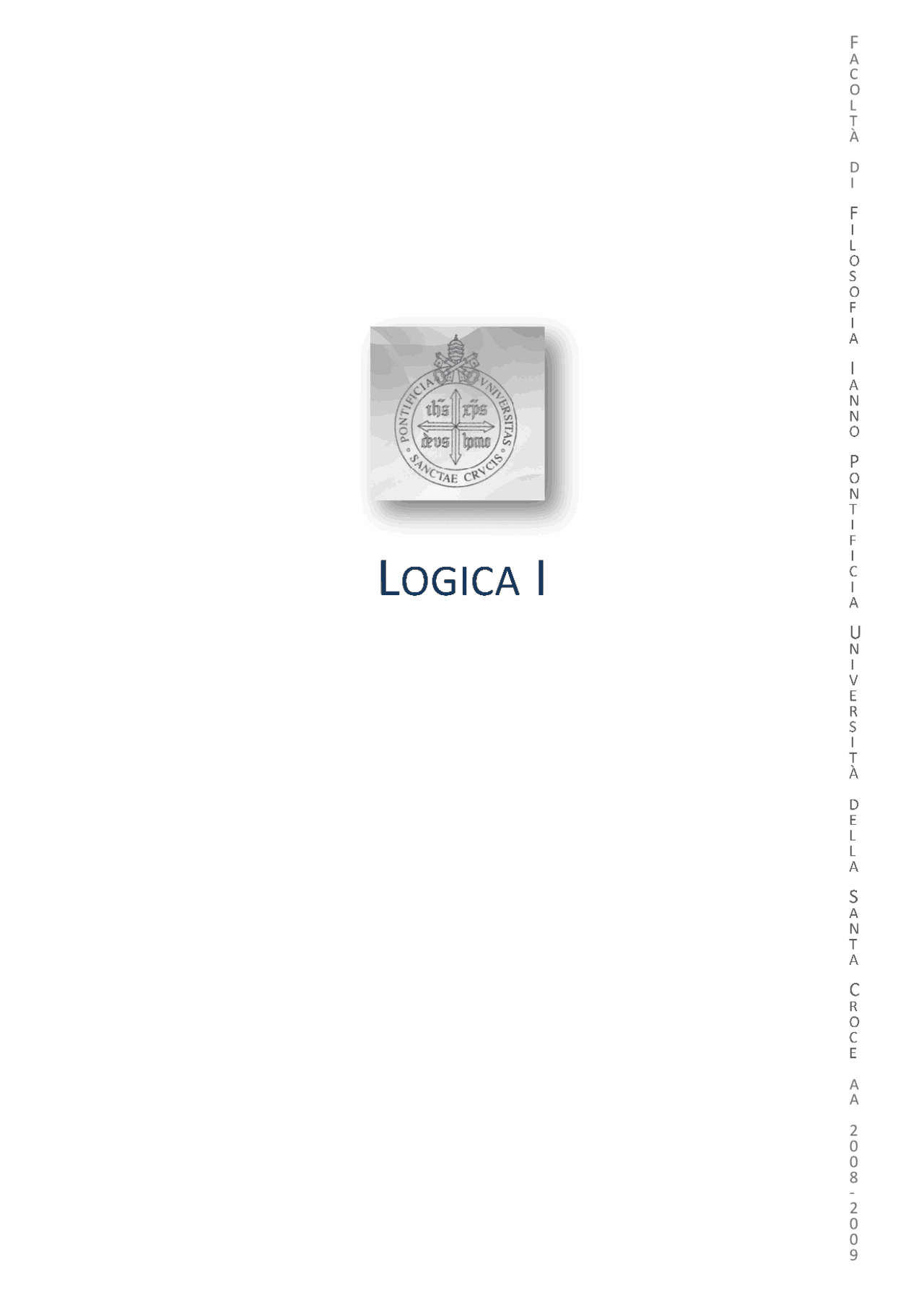 Riassunto Esame Di Logica 1 E 2 Schemi E Mappe Concettuali Di Logica