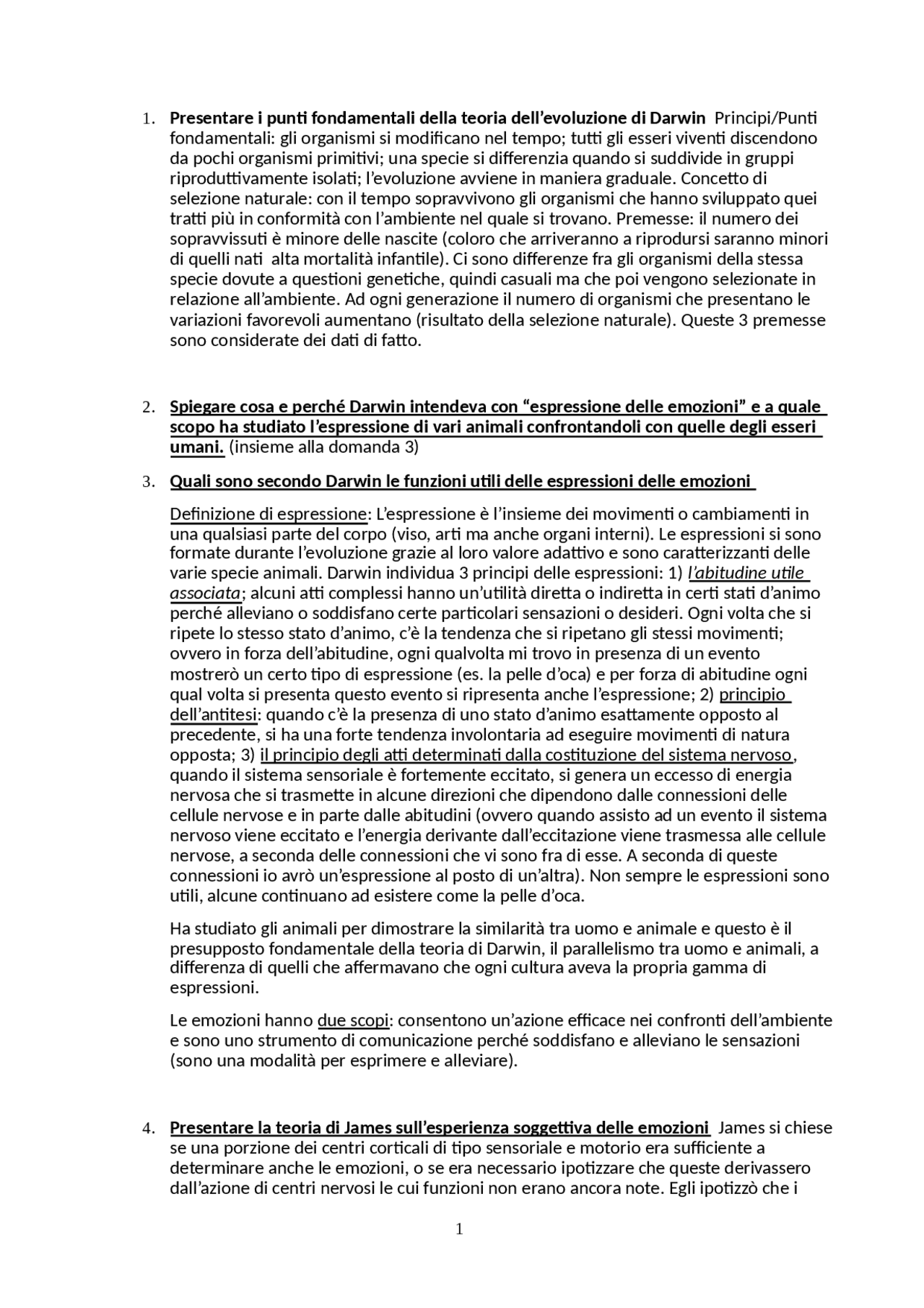 Domande Esame Processi Psico Sociali Sviluppo E Cultura Docsity