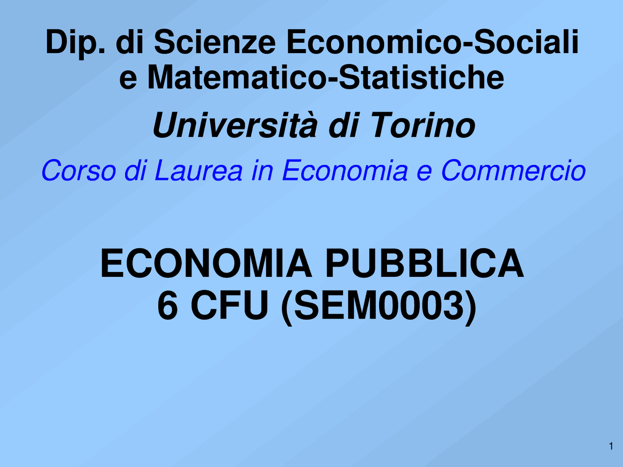Le esternalità positive e negative - Docsity