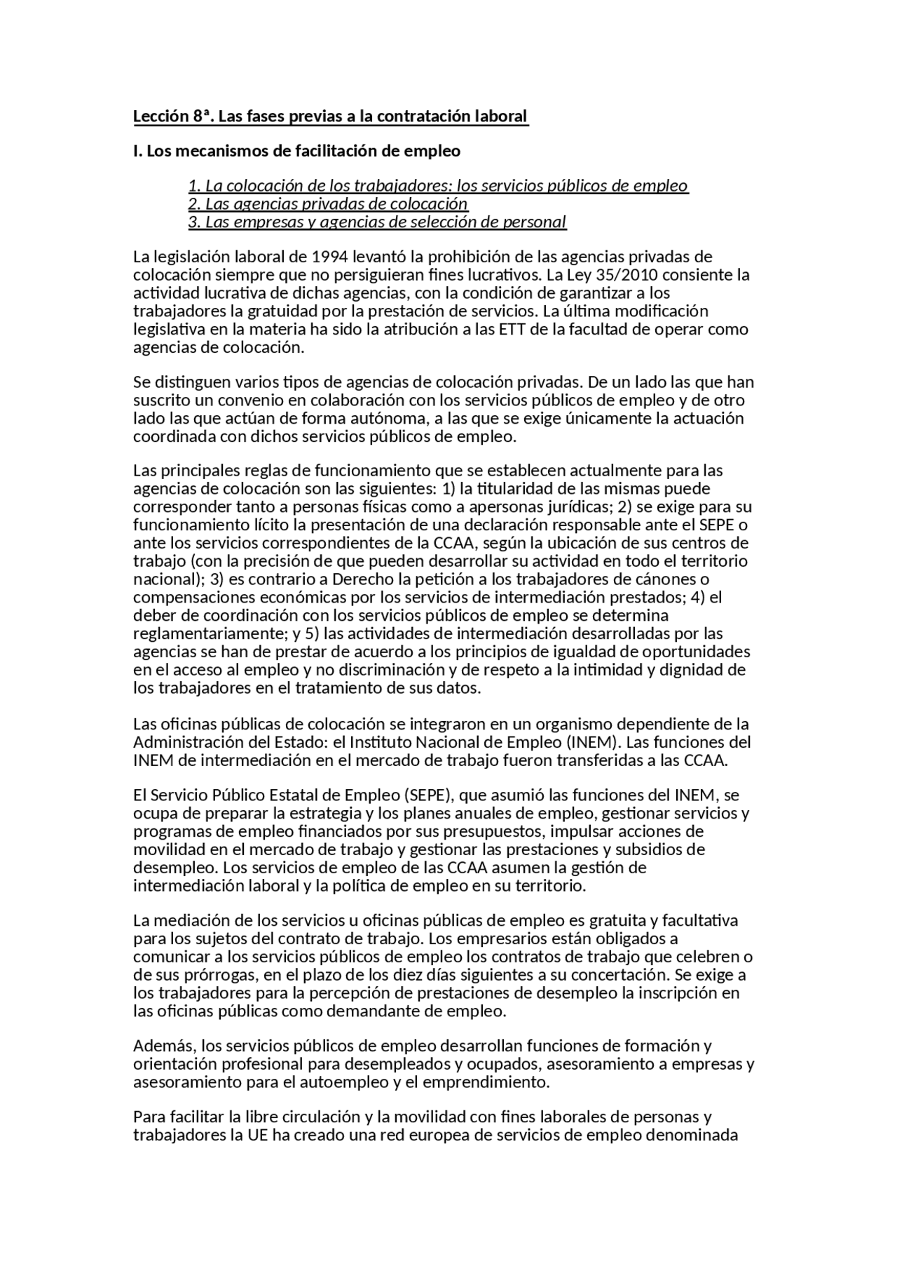 Lección 8 derecho admin - Docsity