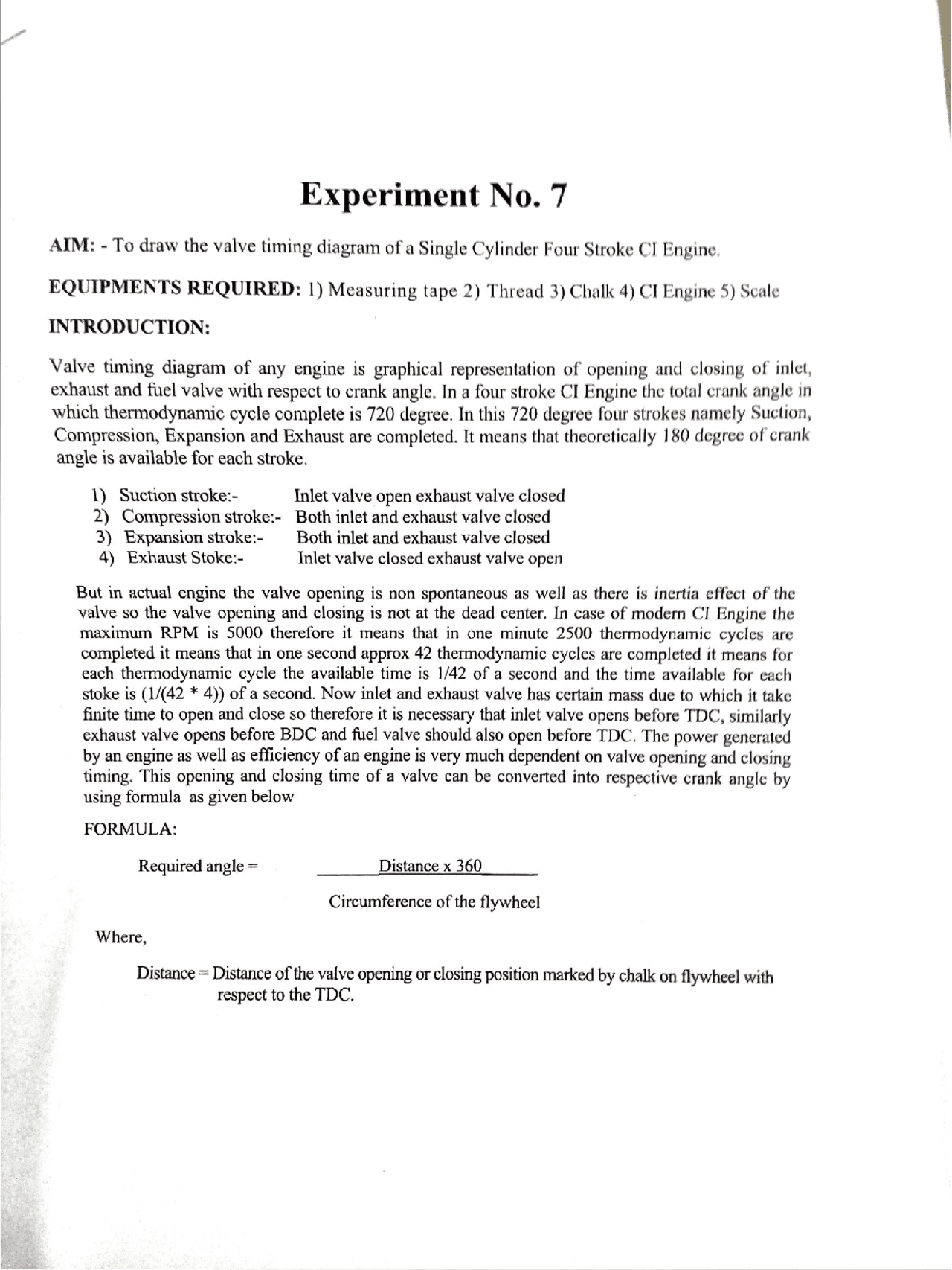 Internal Combustion Engine Docsity