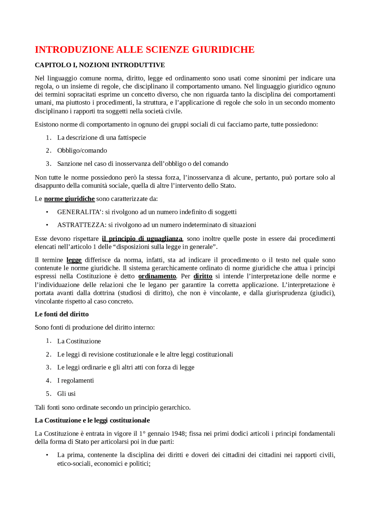 Riassunto "Introduzione alle scienze giuridiche" Mario Nuzzo | Sintesi ...