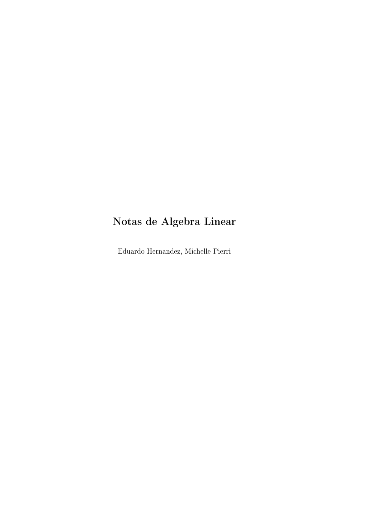 Algebra Linear Usp Docsity