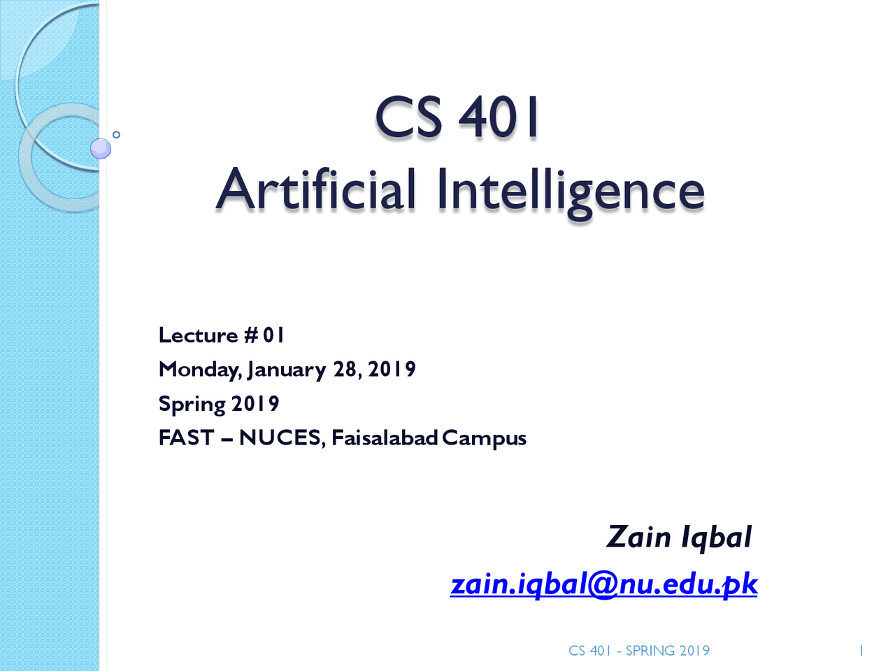 Artificial Intelligence Docsity