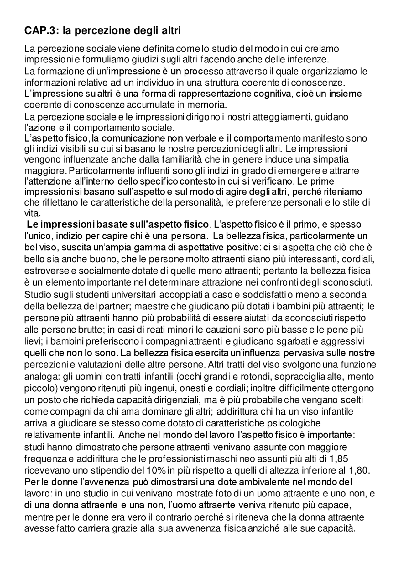 Cap 3 Psicologia Sociale Docsity