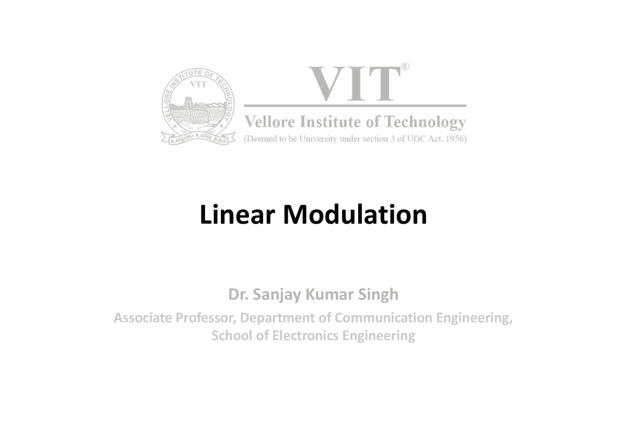Lecture Notes For Various Module Of Acs Docsity