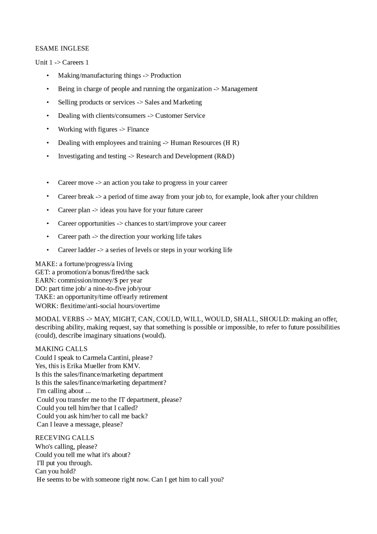 Professional English I Docsity