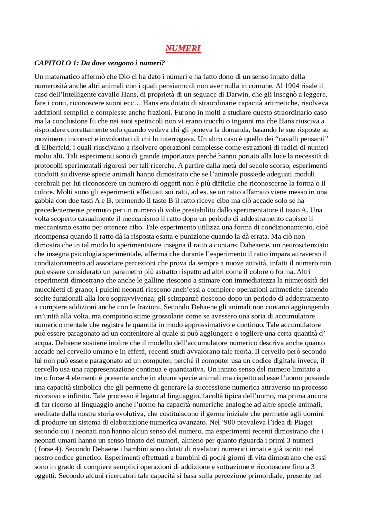 Numerifilosofia Della Scienza Docsity