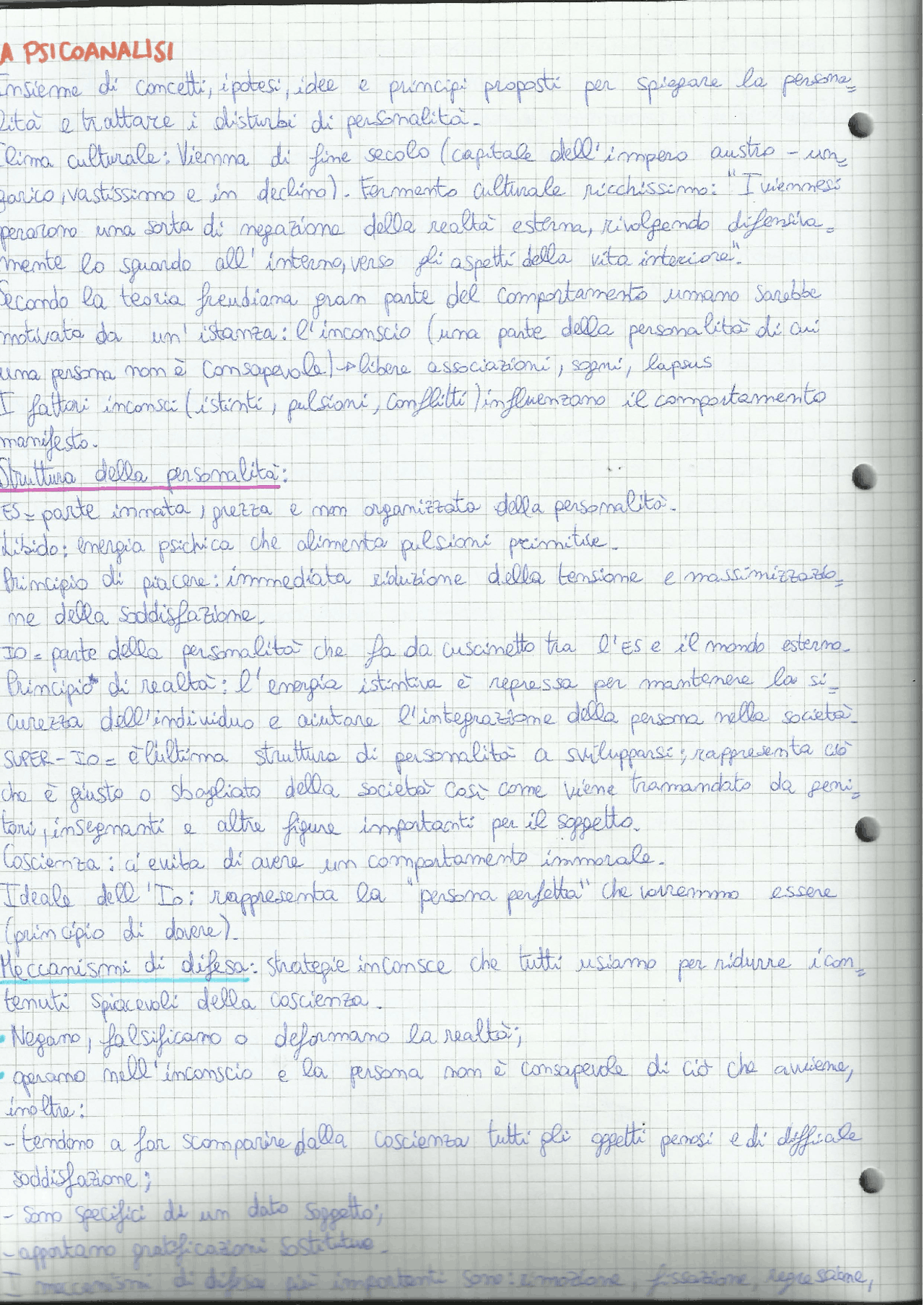 Psicoanalisi In Breve Docsity