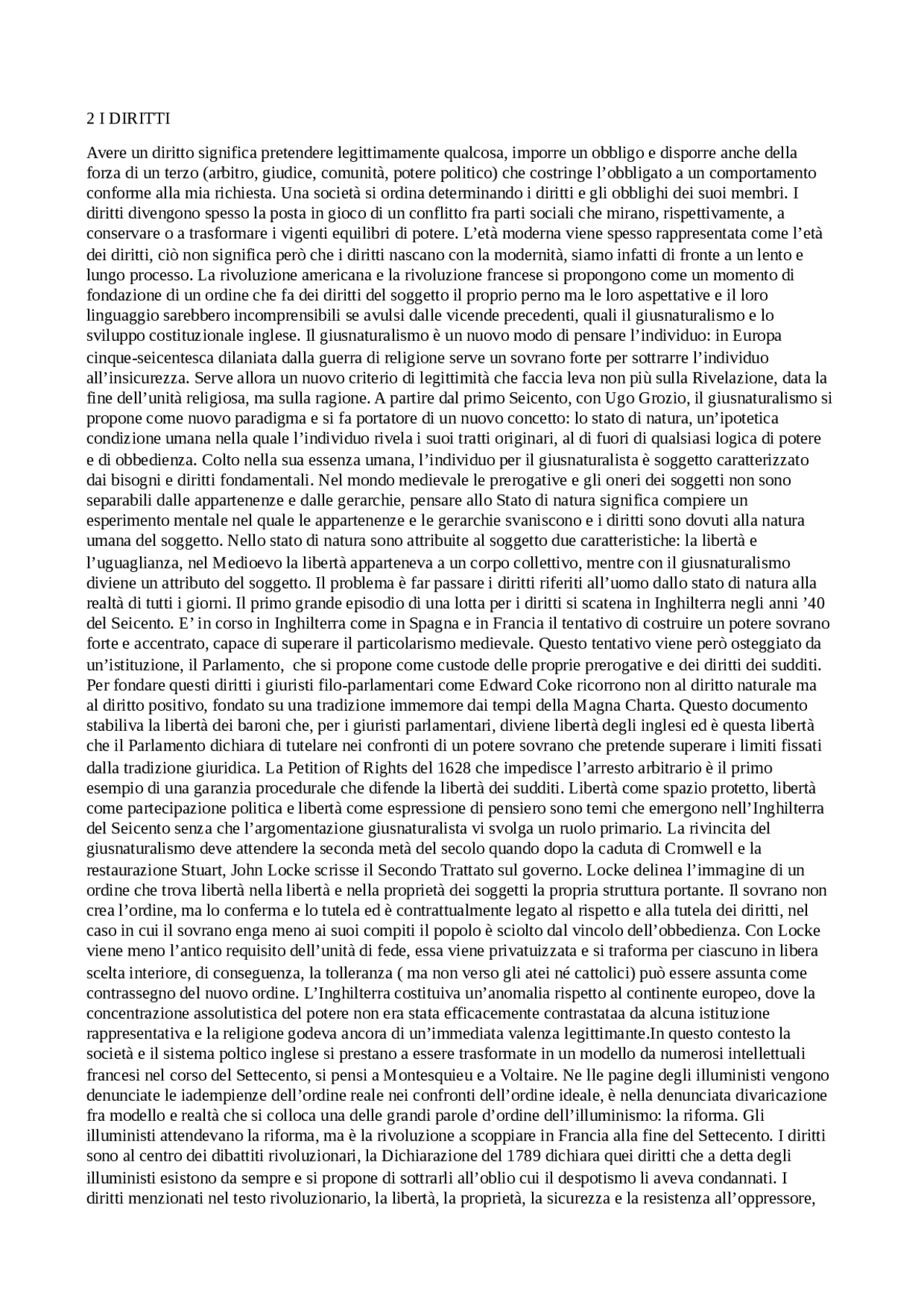 Storia Del Diritto Moderna Docsity