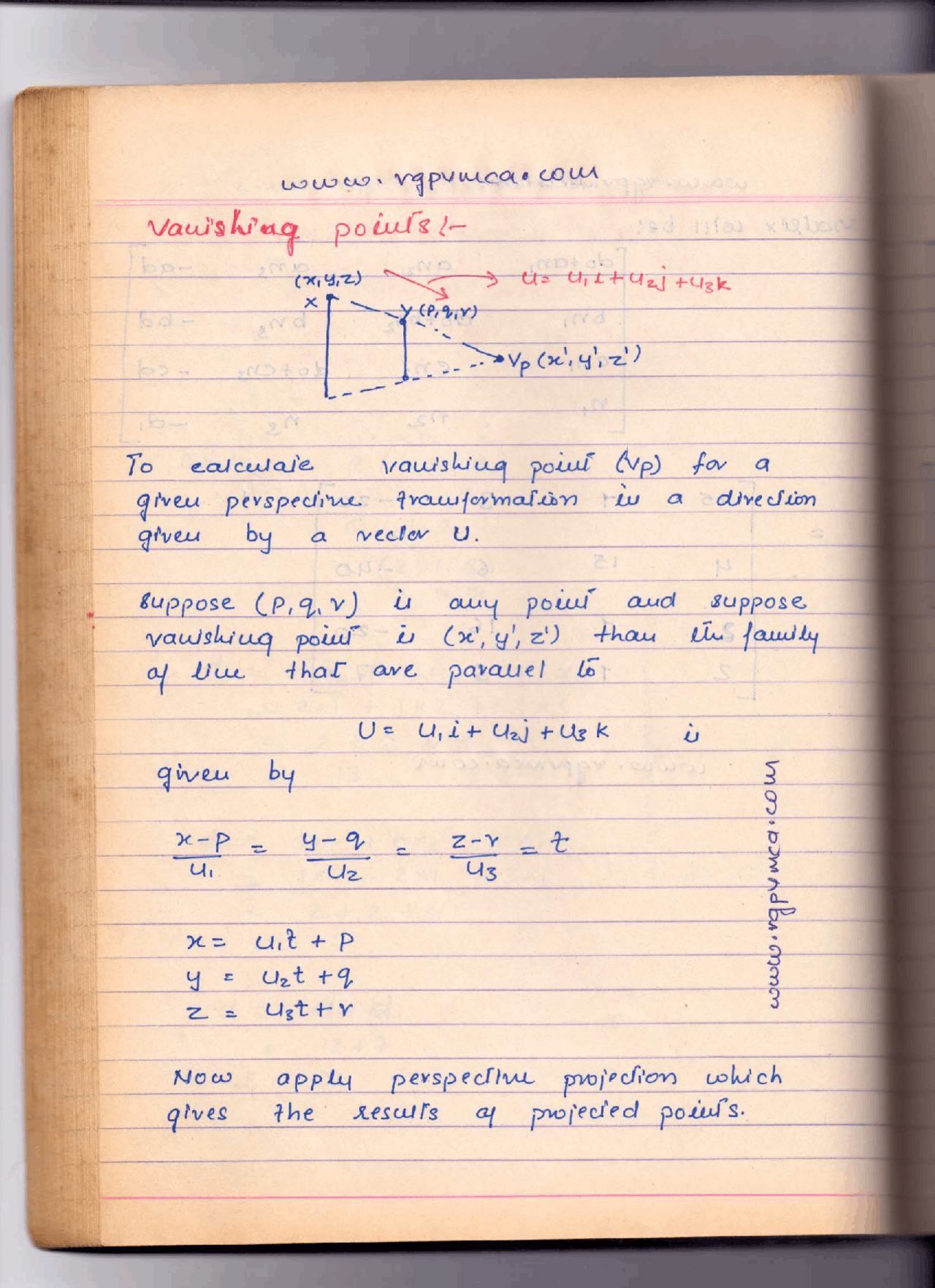 Notes On Computer Graphics Subject Btech Docsity