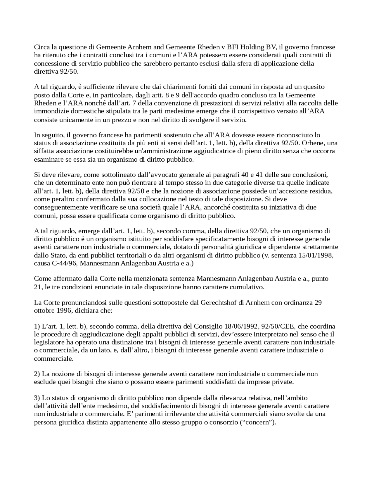 Caso Bfi Holding Sentenza Della Corte Di Giustizia Europea Docsity
