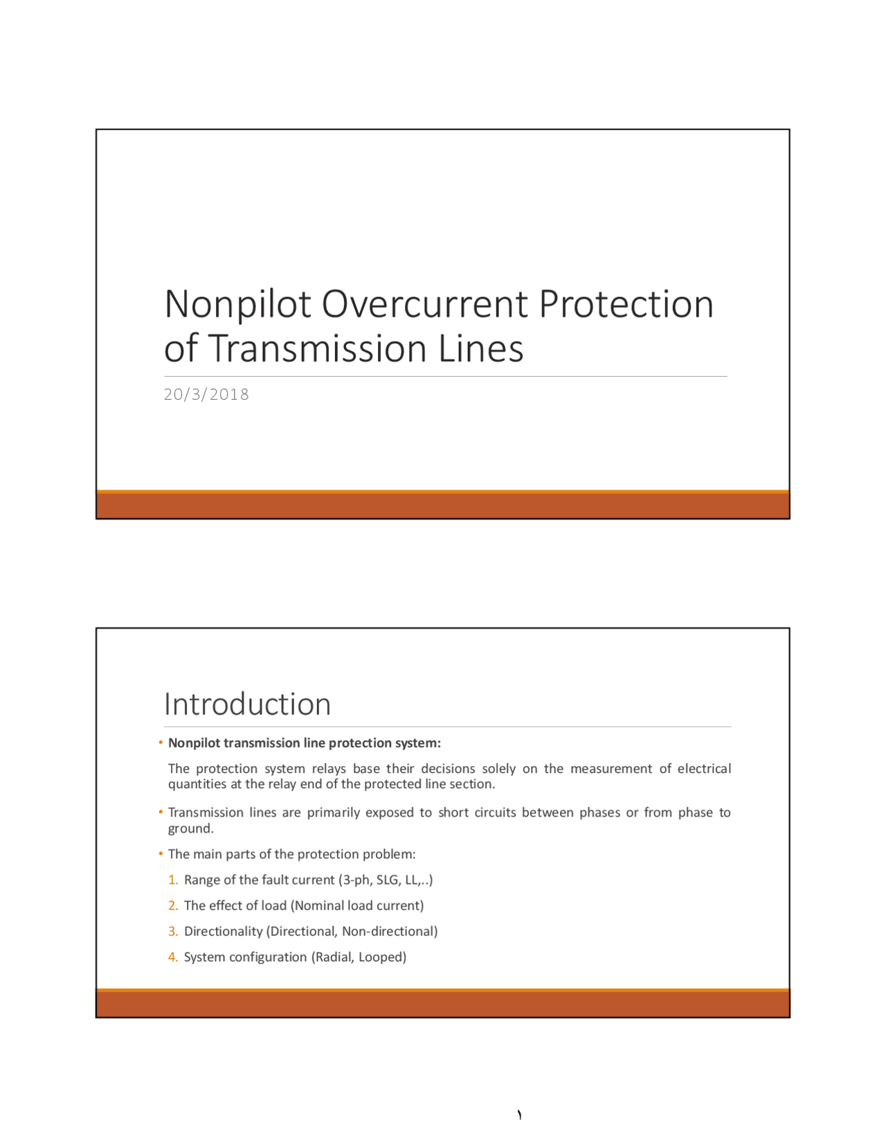 Non pilot protection pdf - Docsity
