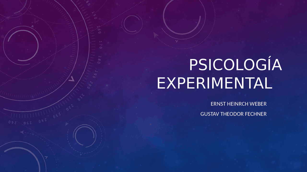 Aportes de weber y fechner - Docsity