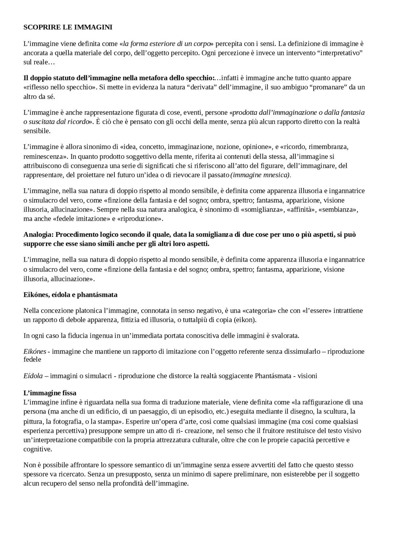 Scoprire Le Immagini Docsity